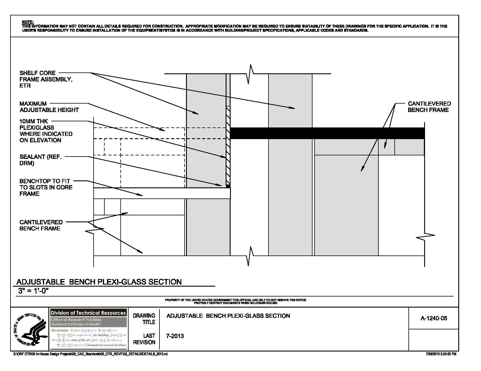 NIH Standard CAD Details